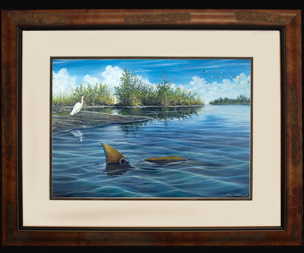 Fine Art | Tailing Redfish | Steve Whitlock Game Fish Art – Steve ...