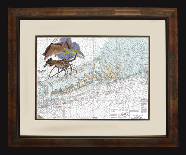 Chart Art | Keys Trio | Steve Whitlock Game Fish Art – Steve Whitlock ...