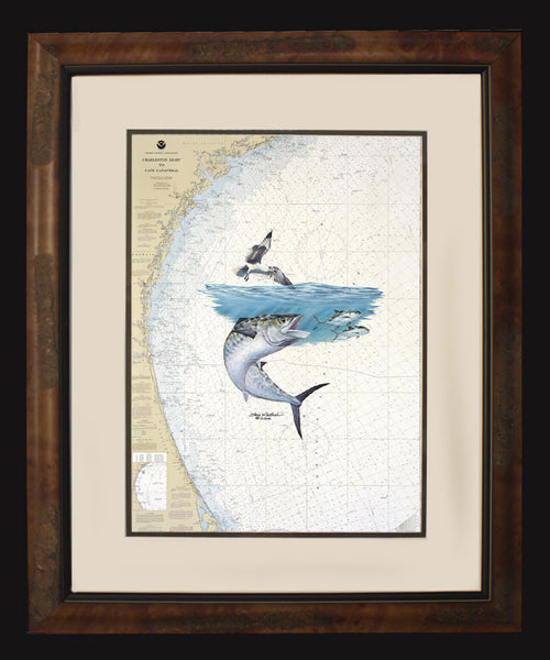 Chart Art | Southeast Kingfish | Steve Whitlock Game Fish Art – Steve ...
