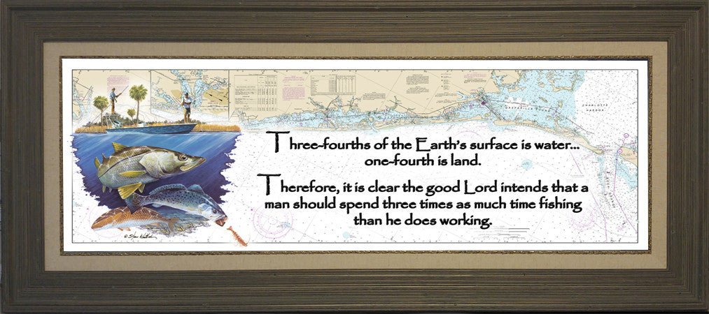 Chart Art - Inspiration Florida Inshore | Steve Whitlock Game Fish Art ...